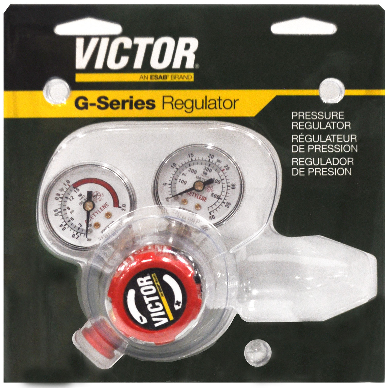 Victor 0781-4232 G150-15-200R Light Duty Acetylene Cylinder Regulator ...