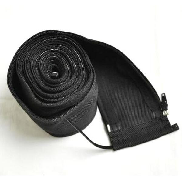 CK CC-3-22 Hose Cover 3" X 22' Zippered, Black Nylon