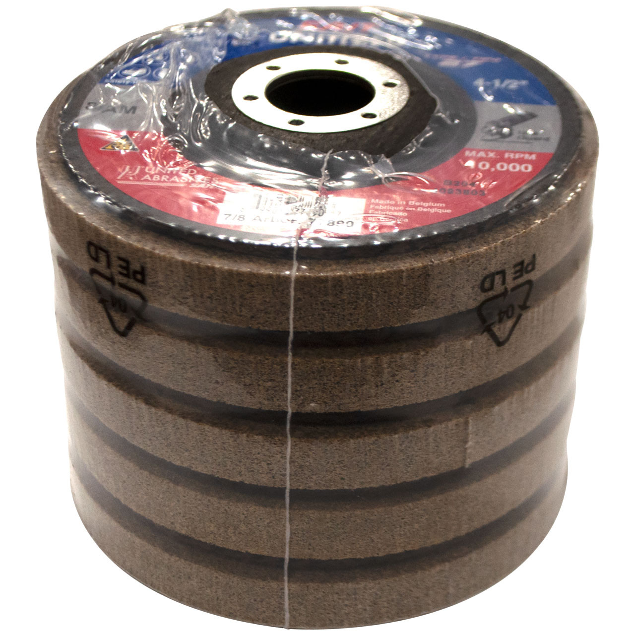 United Abrasives SAIT 77890 4-1/2x7/8 Unitized Wheels Series 8AM (821 ...