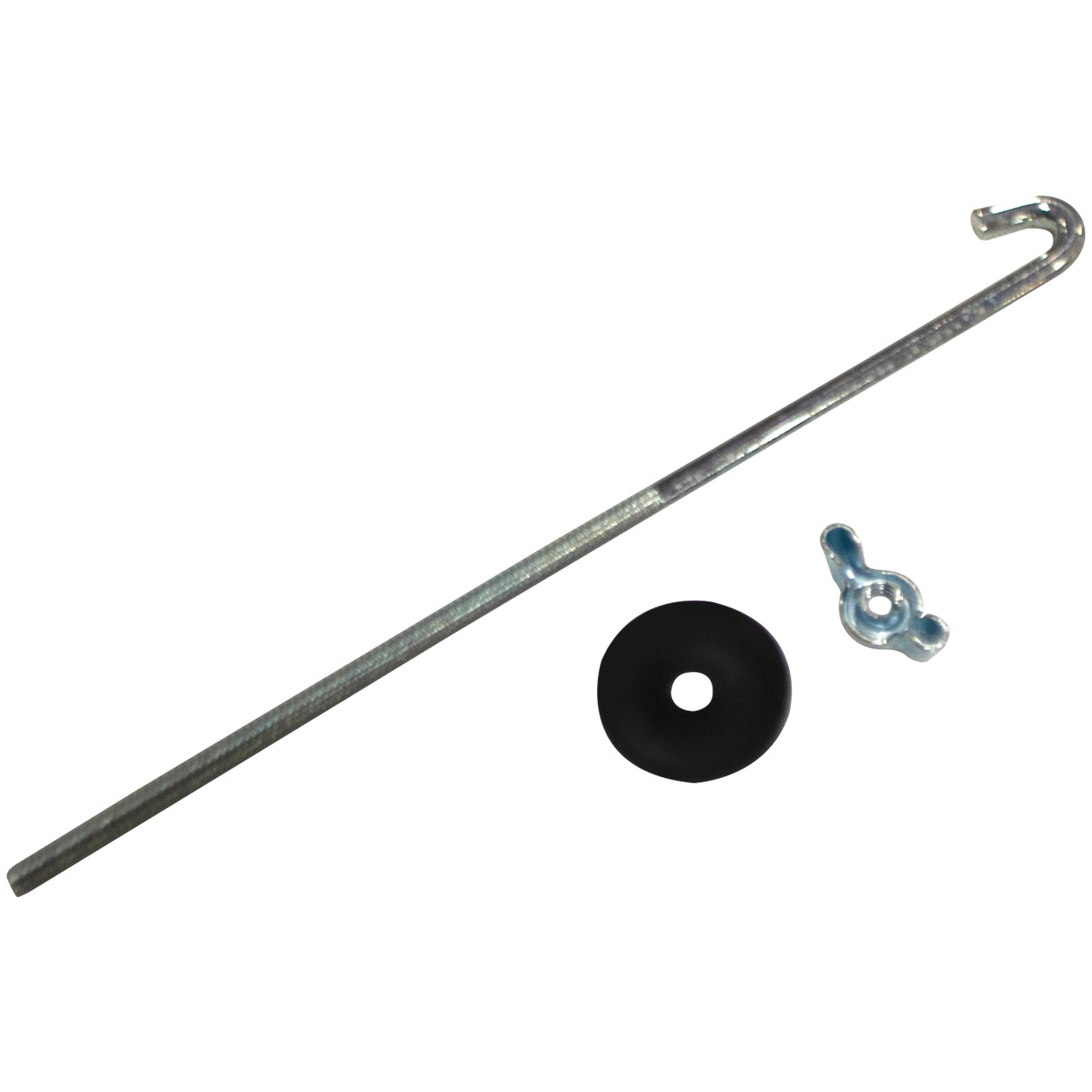 Miller 494604 Bolt, J Stl .250-20 X 8.000 Pld with Nut Washer