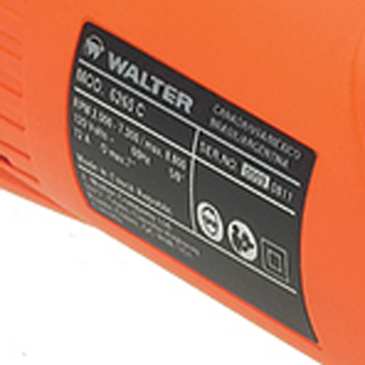 Walter 48A047 Rating Plate, Replacement Part for Big Buff III