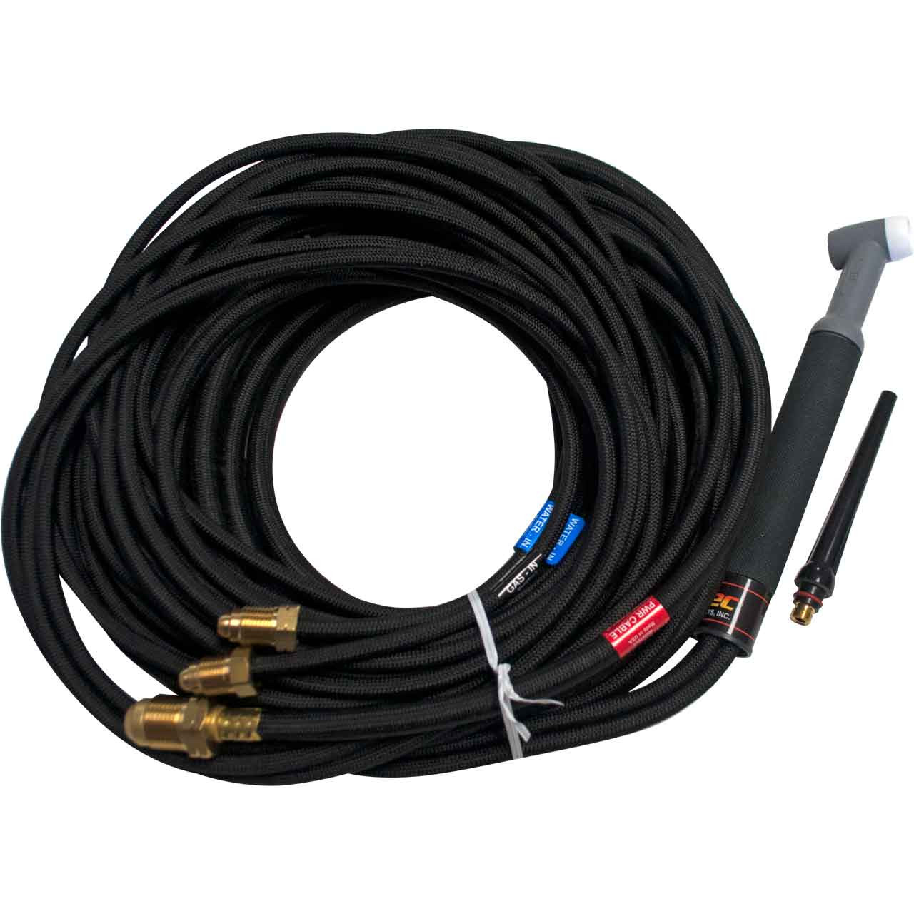 Weldtec WT-18-25R TIG Torch Kit, 25', Braided Rubber