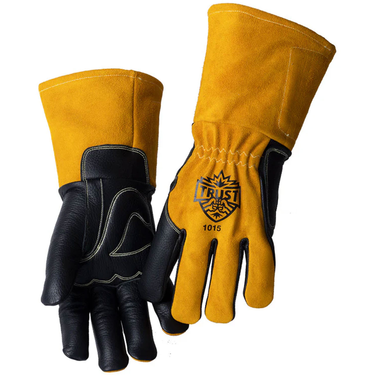 Trust Protection 1015XXL Premium Goat Palm Cowhide Back MIG Glove, 2X-Large