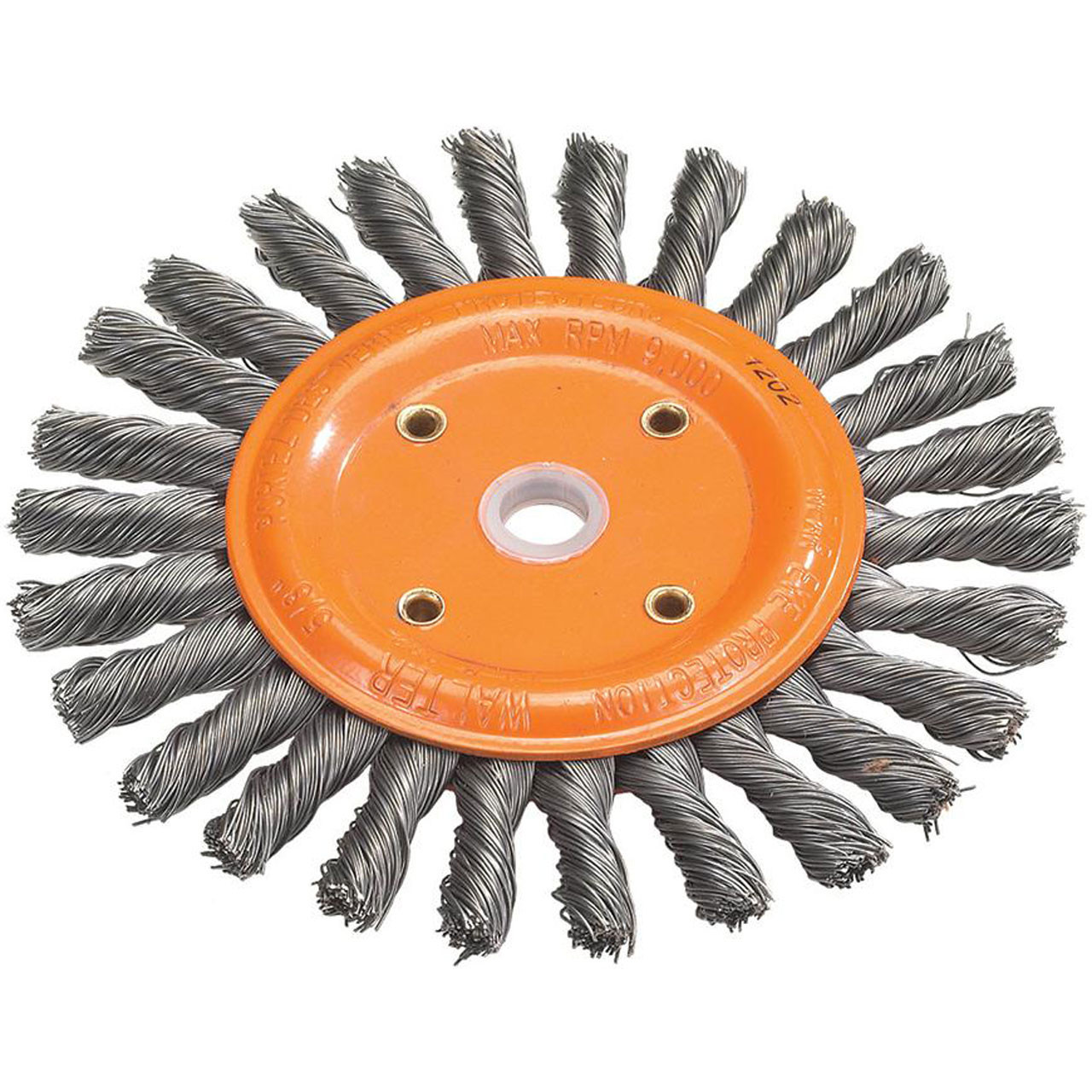 Walter 13B260 6x3/8x5/8 Knot Twisted Wire Wheel Brush with 1/2" Reducer ...