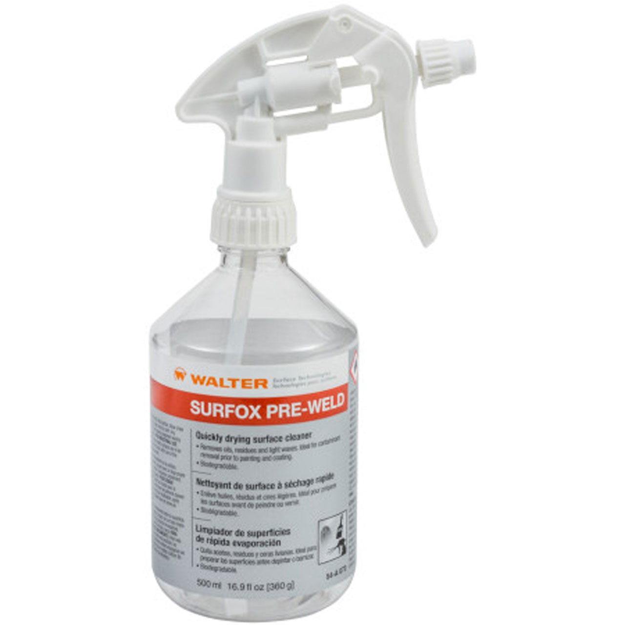 Walter 53L354 Empty Refillable SURFOX PRE-WELD Trigger Sprayer Bottle ...