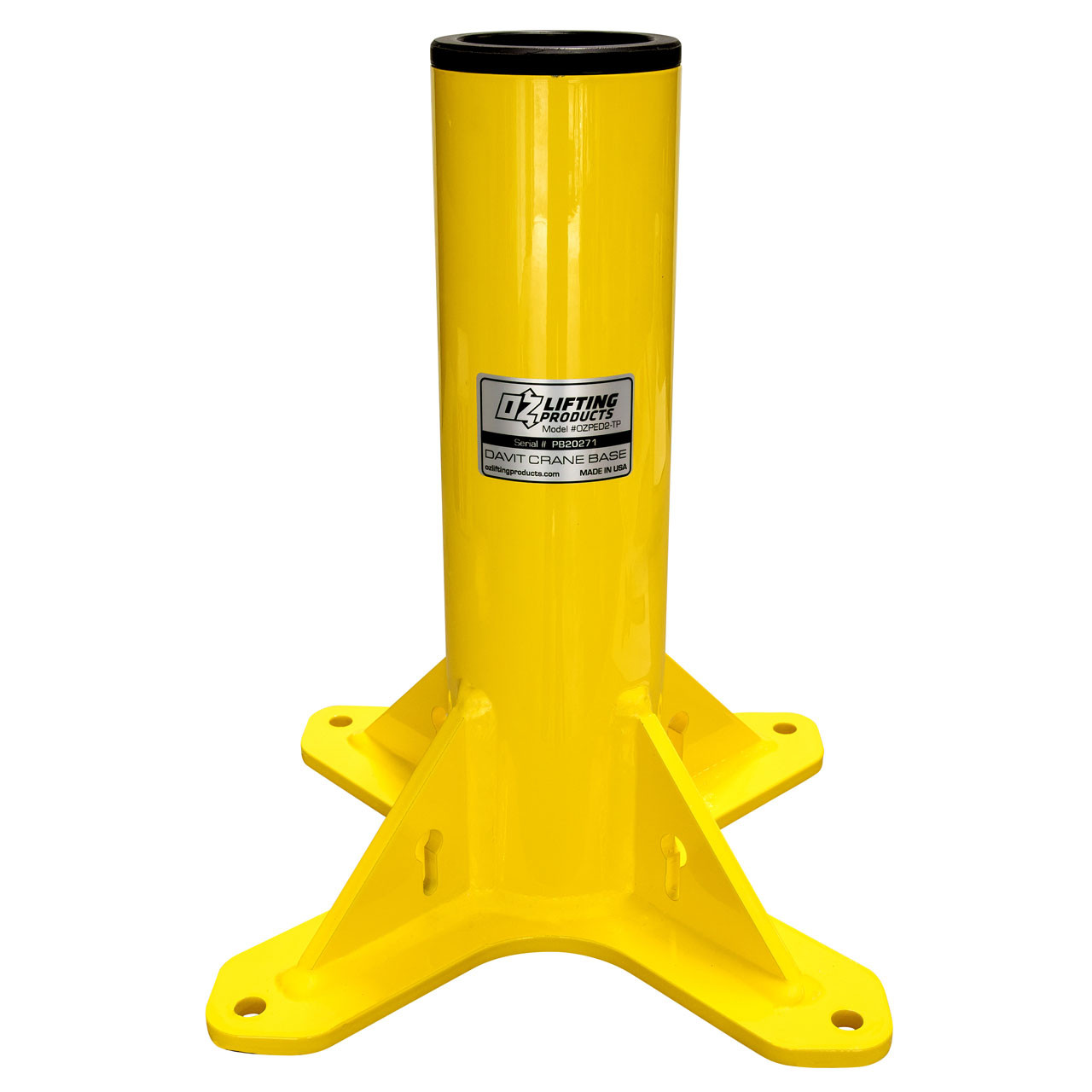 OZ OZPED2-TP Pedestal base for OZTP500DAV Tele-Pro® davit crane