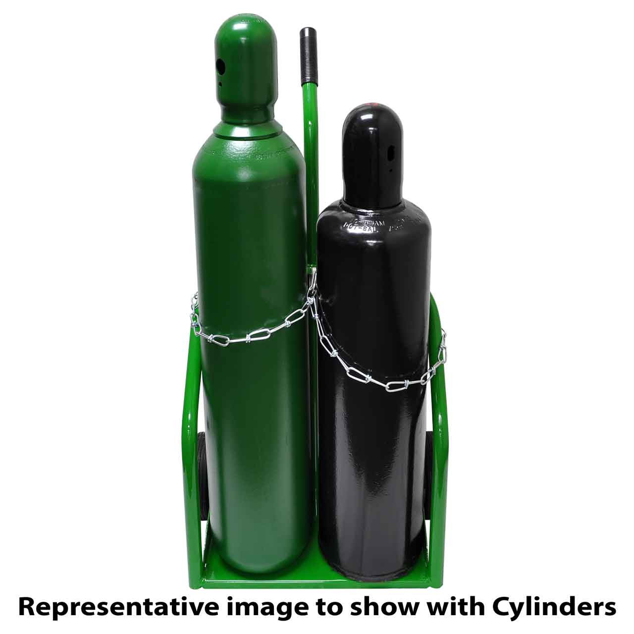 SAF T CART 920-6B Small Dual Cylinder Cart with 80 Oxygen & #3 ...