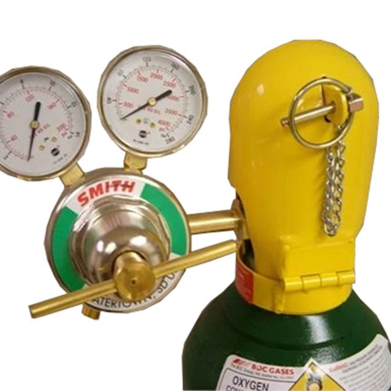 Acetylene Cylinder Regulator Protector Safety Cap 3-1/2 x 12, Fine Thread