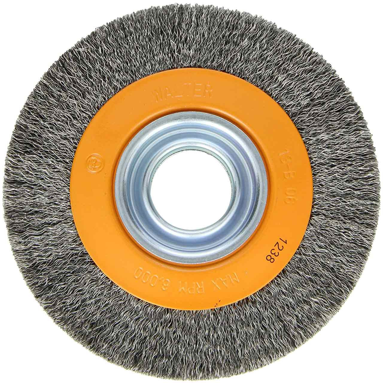 Walter 13B185 8x3/4x1-1/4 Crimped Wire Wheel Brush for Bench or ...