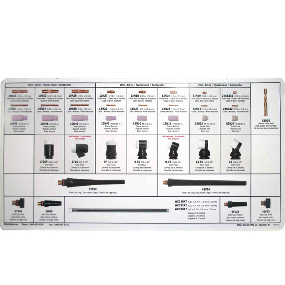 Miller Weldcraft AK-225MFC TIG Accessory Kit, FX