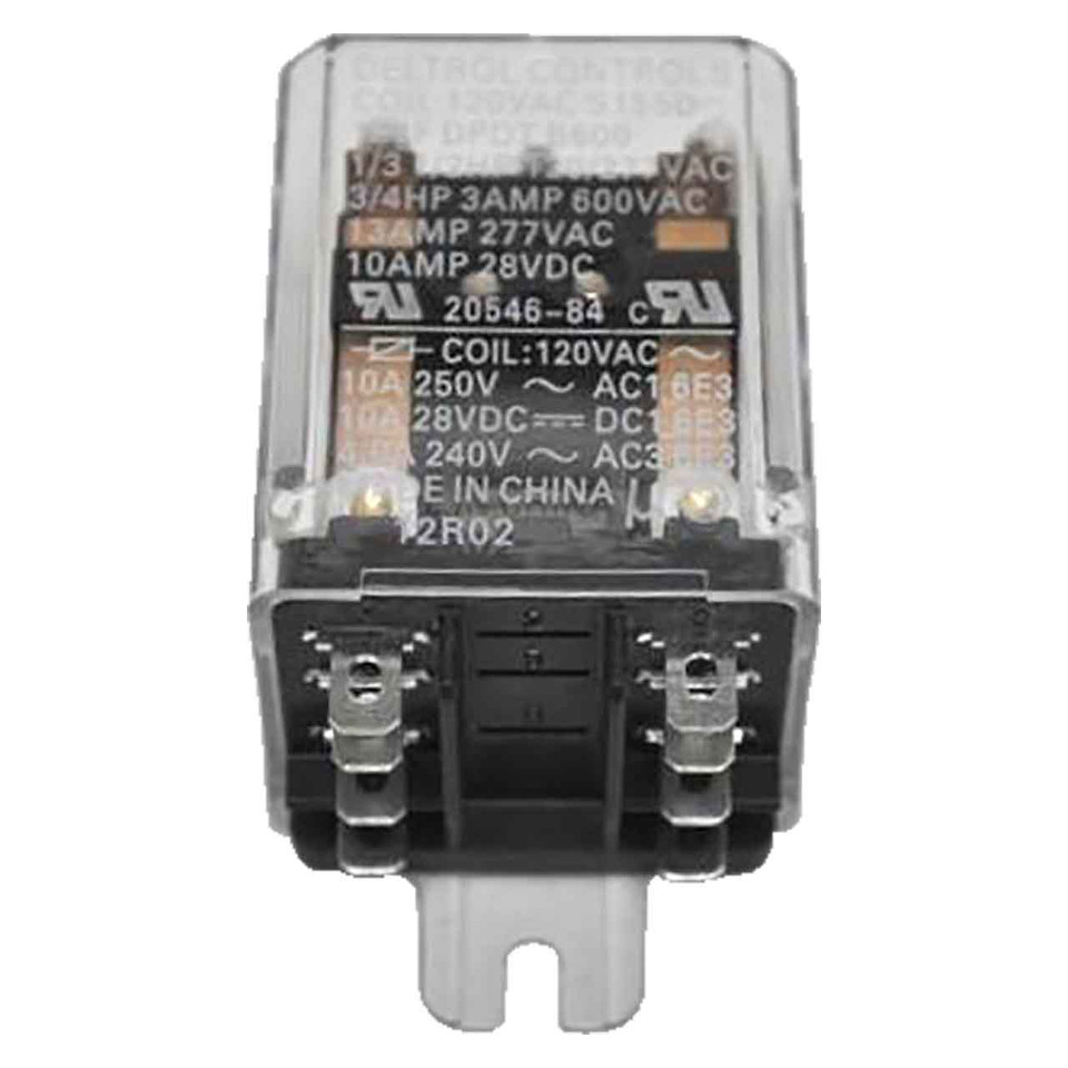 Miller 006393 Relay, Encl 24Vac Dpdt 10A/120Vac 8Pin Flange Mtg