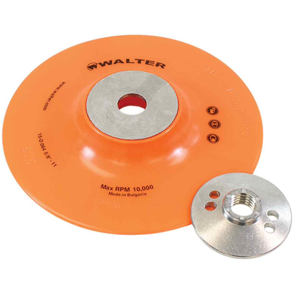 Walter 15D044 4-1/2x5/8-11 Backing Pad Assembly for Sanding Discs
