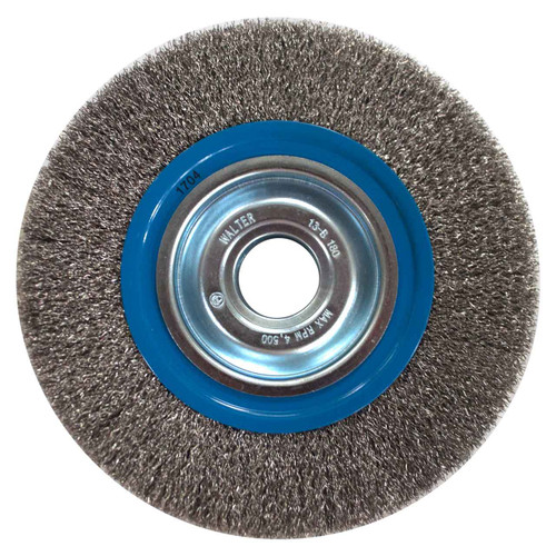Walter 13B180 8x1x1-1/4 Crimped Wire Wheel Brush for Bench or Pedestal ...
