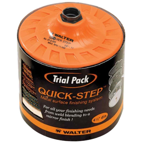 Walter 07Q953 4-1/2x5/8-11 Quick-Step Trial Pack Metal Finishing ...