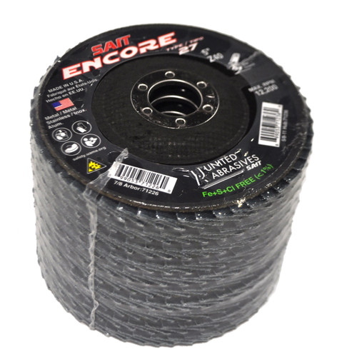 United Abrasives SAIT 71226 5x7/8 Encore Type 27 General Purpose No Hub ...