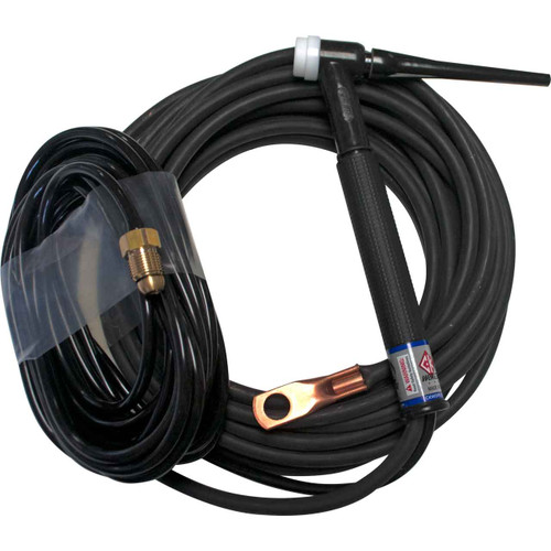 CK17 Air Cooled TIG Torch Kit, Flex, 150A, 25', 2-Pc, (xref: WP-17F-25 ...