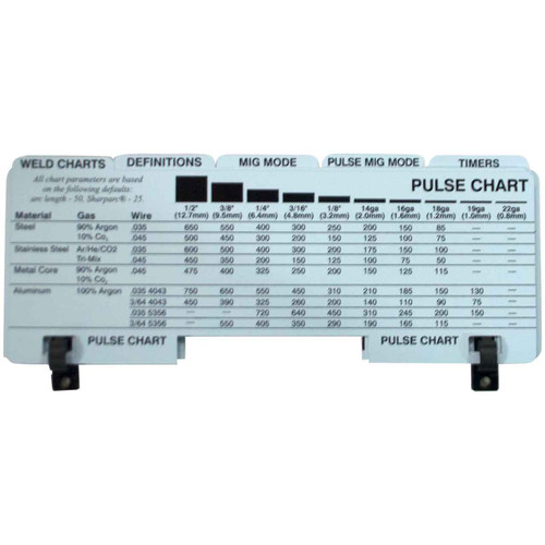 Miller 218551 Flip Chart, Millermatic 350 with Clips