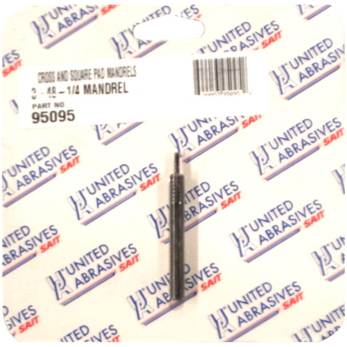 United Abrasives SAIT 95095 Type 3-48 Mandrel for Cross Pads and Square ...