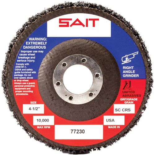 United Abrasives SAIT 77230 4-1/2x1/2x7/8 Sait-Strip Type 27 Non-Woven ...