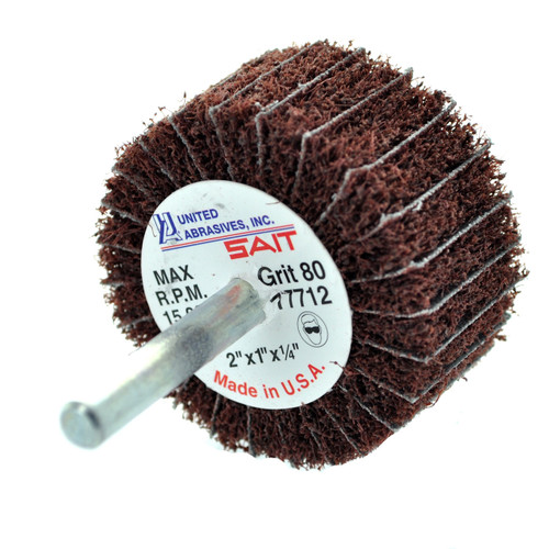 United Abrasives SAIT 77712 2x1x1/4 Non-Woven Interleaf Flap Wheels ...