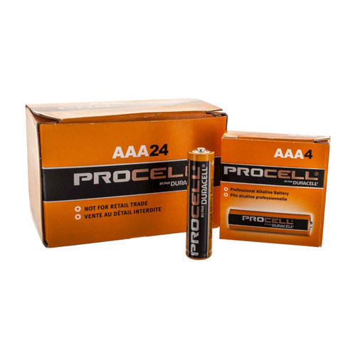 Duracell PC2400 Procell Alkaline Batteries, AAA, 24 pack