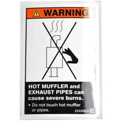 Miller 224265 Label, Warning Hot Exhaust Parts Do Not Touch