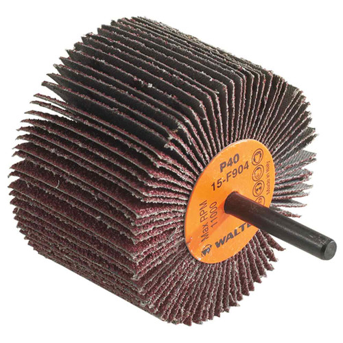 Walter 15F904 3x2 COOLCUT Mounted Flap Wheels, 40 Grit, AO, 1/4" Shank ...