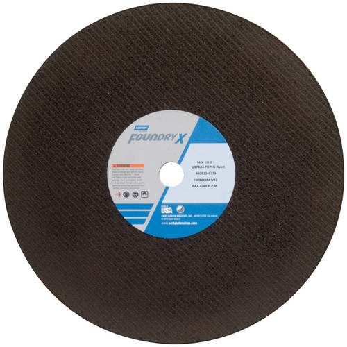 Norton 66253345779 14x1/8x1 In. Foundry X AO Reinforced Foundry Cut-Off ...