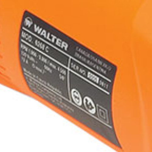 Walter 48A002 Rating Plate, Replacement Part for Line-Mate III