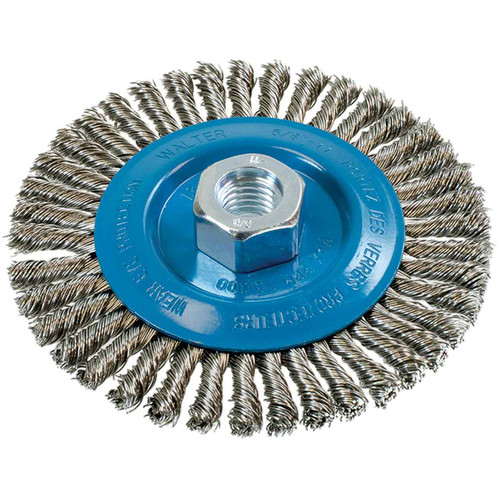 Walter 13K514 5x1/4x5/8-11 Stringer Bead Wire Wheel Brush with Knot ...