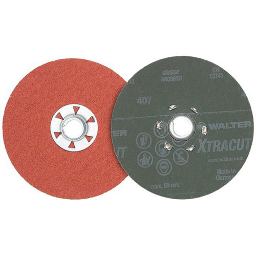 Walter 15A476 4-1/2"x5/8"-11 XTRACUT Quick-Change Sanding Discs, 60 ...