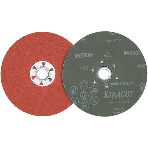 Walter 15A528 5"x5/8"-11 XTRACUT Quick-Change Sanding Discs, 80 Grit ...