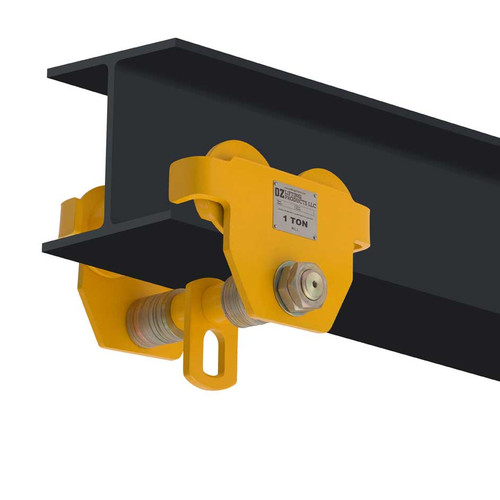 OZ OZ1PBT Push Beam Trolley, Load Capacity 1 Ton, 2000 lbs
