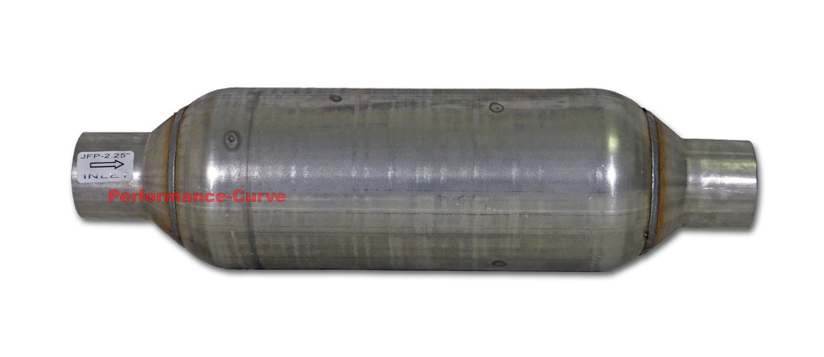 2.25" Performance Exhaust Muffler 2 Chamber - 5" Round - Aggressive ...
