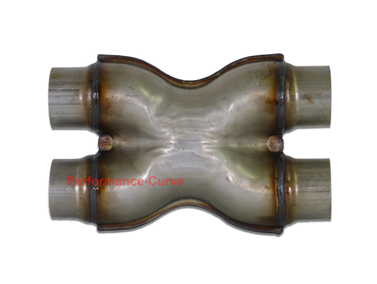 2.5" Crossover X Pipe Universal Custom Exhaust 409 Stainless Steel ...