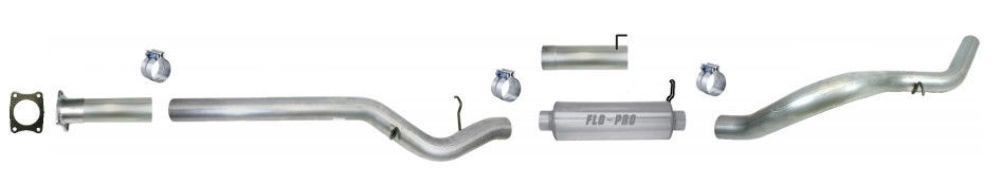 4" Stainless Exhaust Cat Back Flo-Pro SS823 fits 01-05 Chevrolet GMC ...