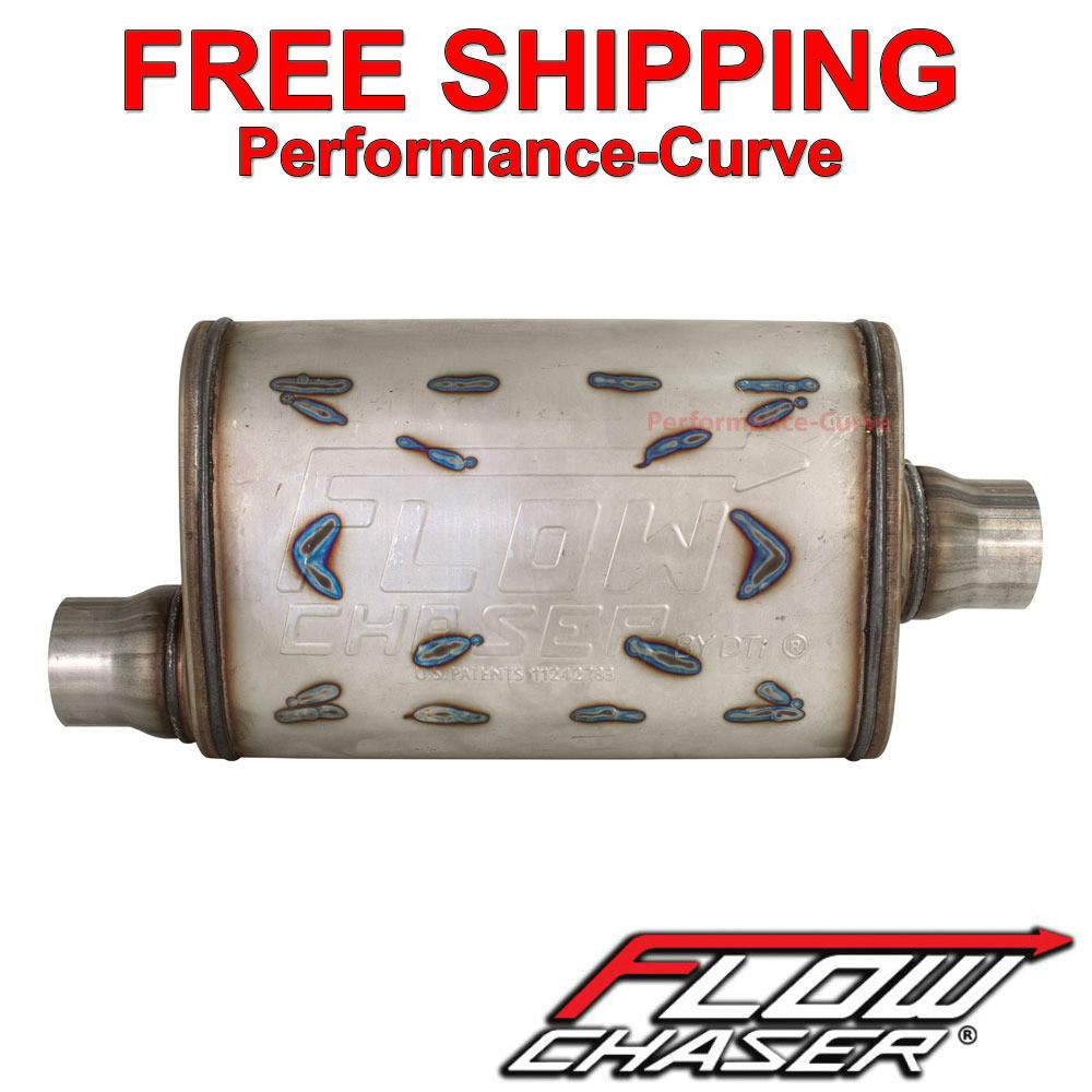 Flow Chaser Performance Exhaust Muffler SS 2.25" Offset \ 2.25" Center ...