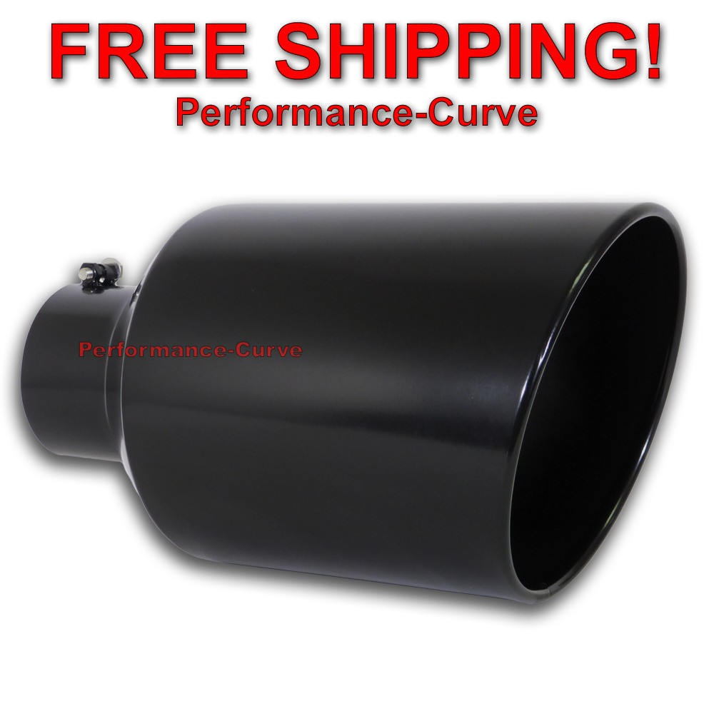 Black Diesel Stainless Steel Bolt On Exhaust Tip 5" Inlet - 10" Out ...