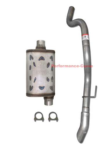 99-04 Jeep Grand Cherokee Exhaust w/ Flow Chaser Muffler - Performance ...