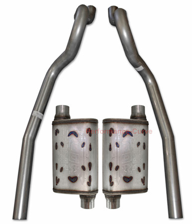 86-04 Ford Mustang GT 4.6 5.0 Performance Exhaust System w/Flow Chaser ...