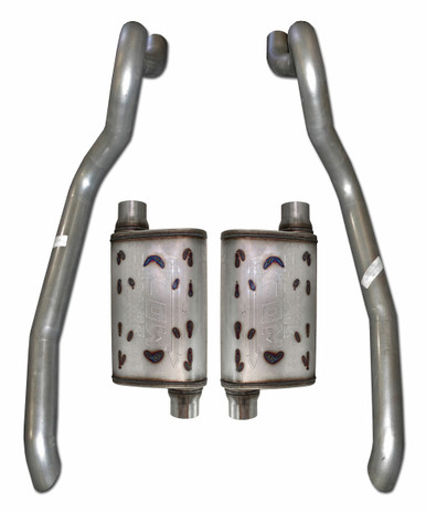 86-93 Ford Mustang GT 5.0 Performance Exhaust System w/ Flow Chaser ...