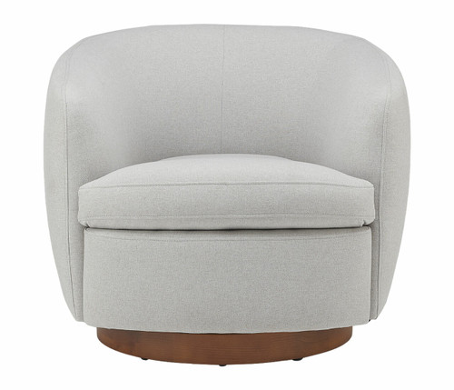 Marlow Fabric Swivel Chair-Ash - Kasala