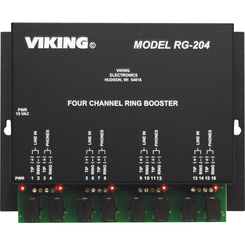 Viking RG-204 Four Channel Ring Booster - IP Phone Warehouse