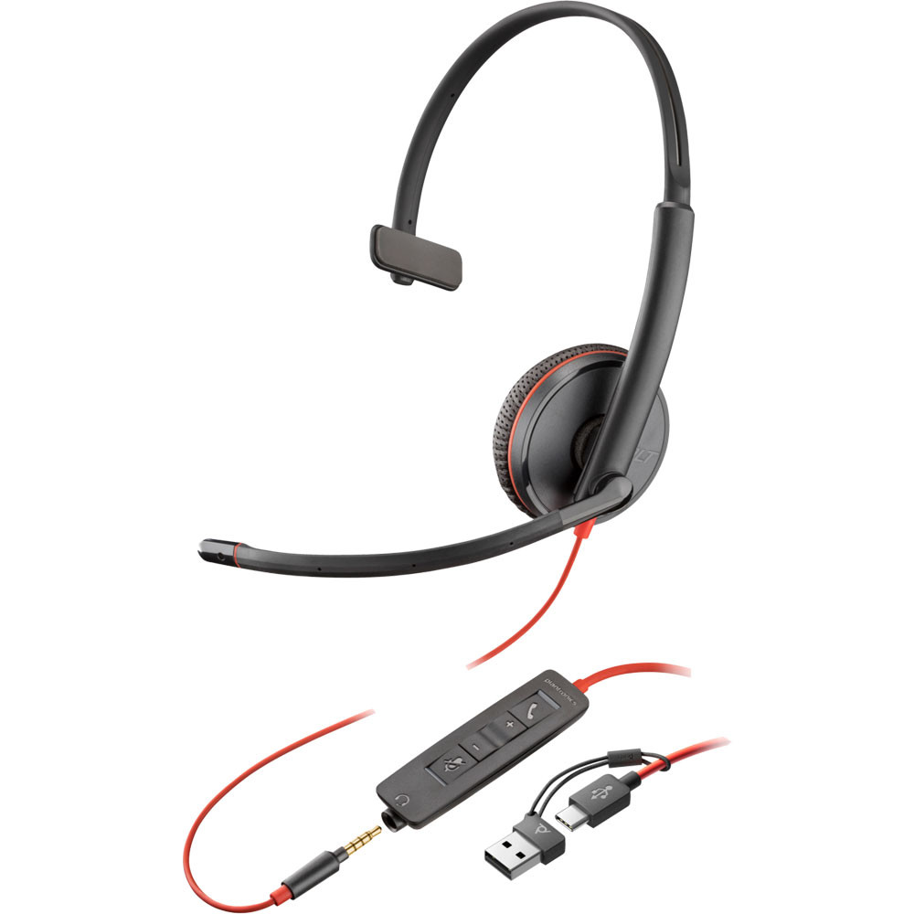 Poly Blackwire 3215 Headset with USB-A Adapter (8X227AA) - IP Phone ...