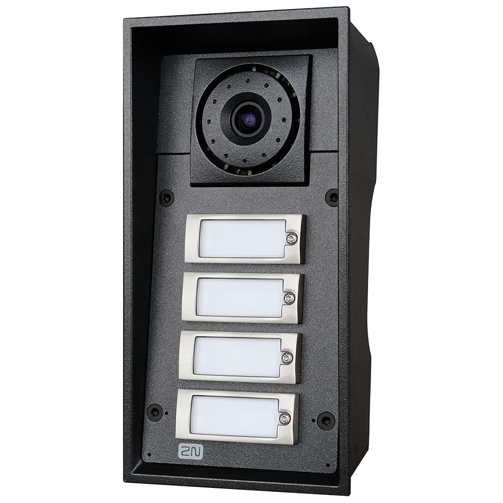 2N Helios IP Force Intercom: Door Entry with 4 Buttons & SD Camera