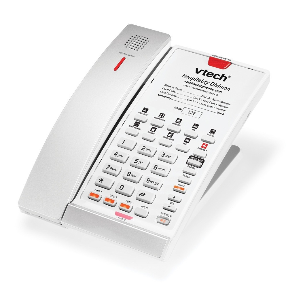 VTech CTM-S2421 2-Line Wireless SIP-Enabled Hotel Phone with USB Port