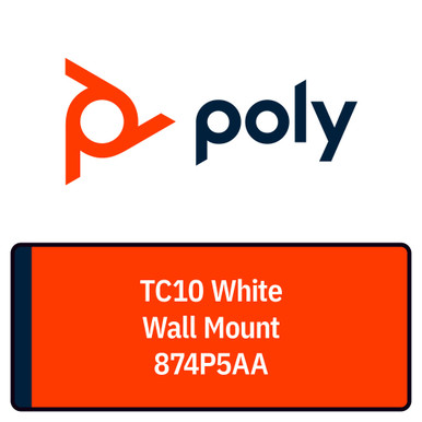 Poly TC10 White Wall Mount (874P5AA) - IP Phone Warehouse