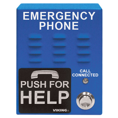 Viking E-1600-65-IPEWP Outdoor IP Emergency Phone, Blue