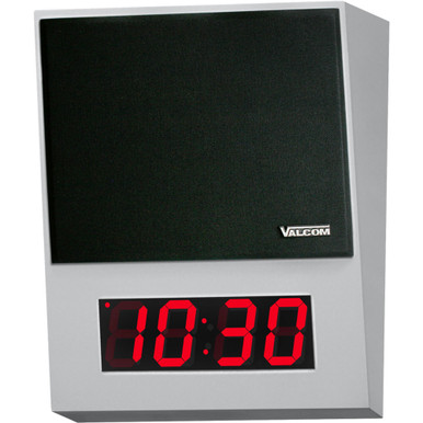 Valcom VIP-431A-DS Surface Mount IP Digital Clock & Paging Speaker