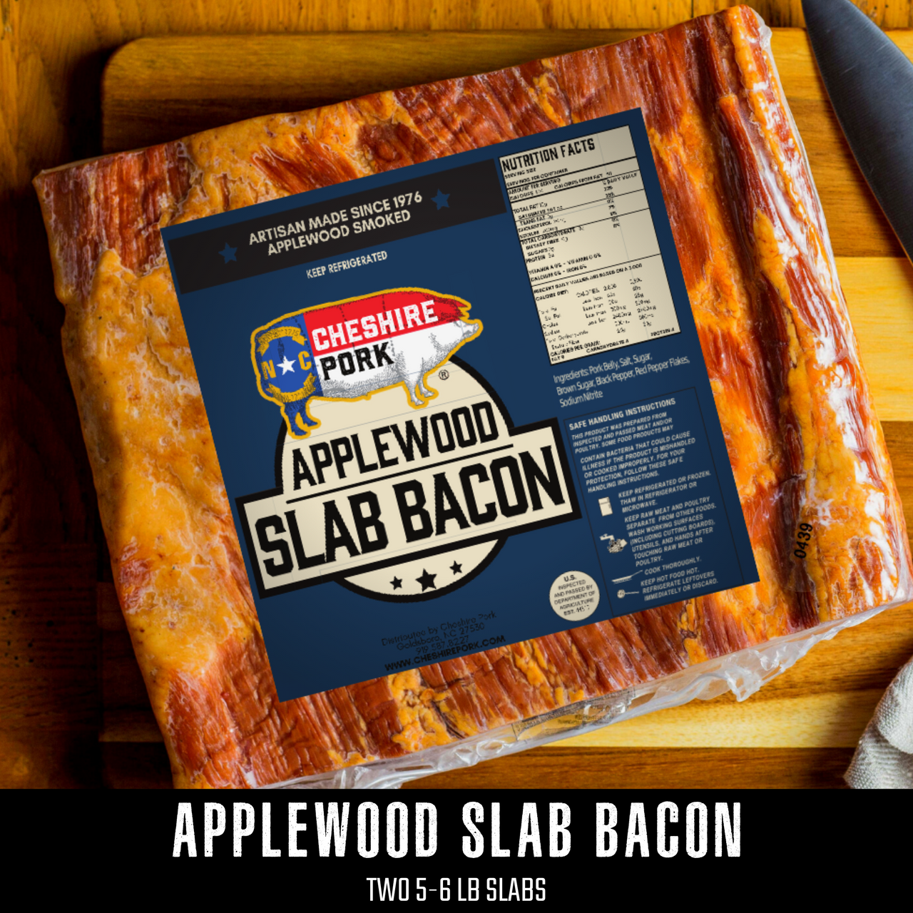 Applewood Smoked Slab Bacon